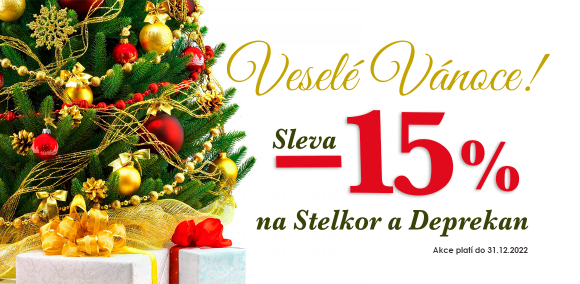 Sleva 15% na Stelkor a Deprekan do konce roku 2022! - Stelkor